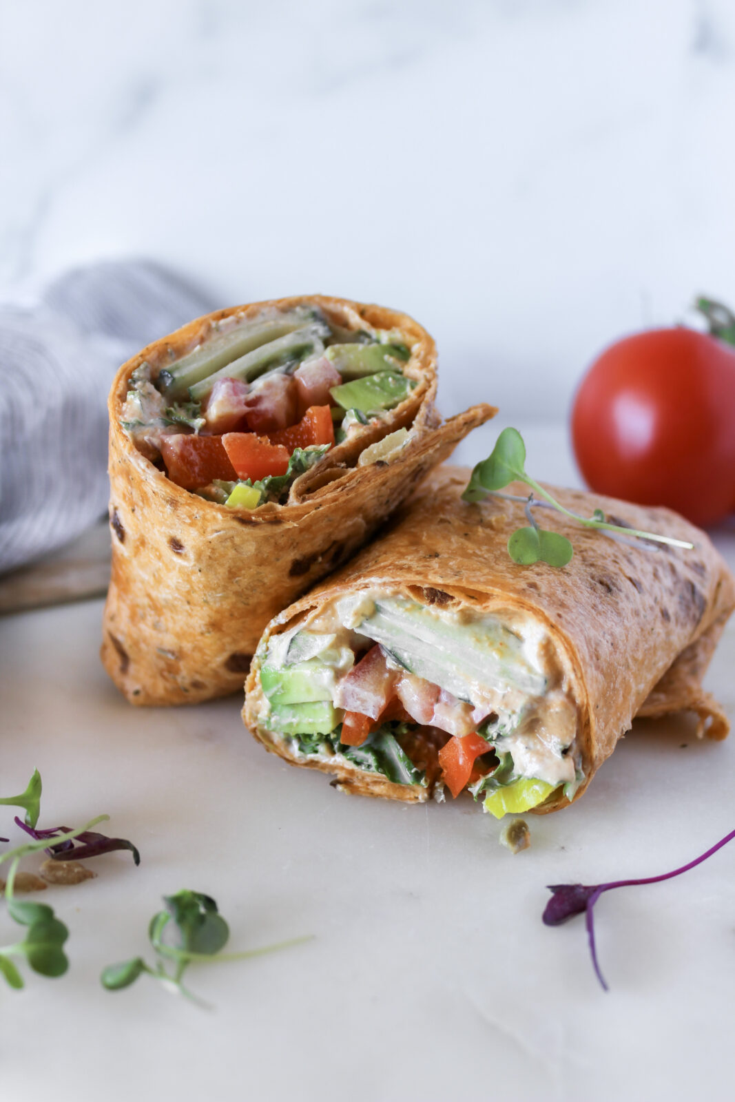 veggie wraps - carneliancooks.com