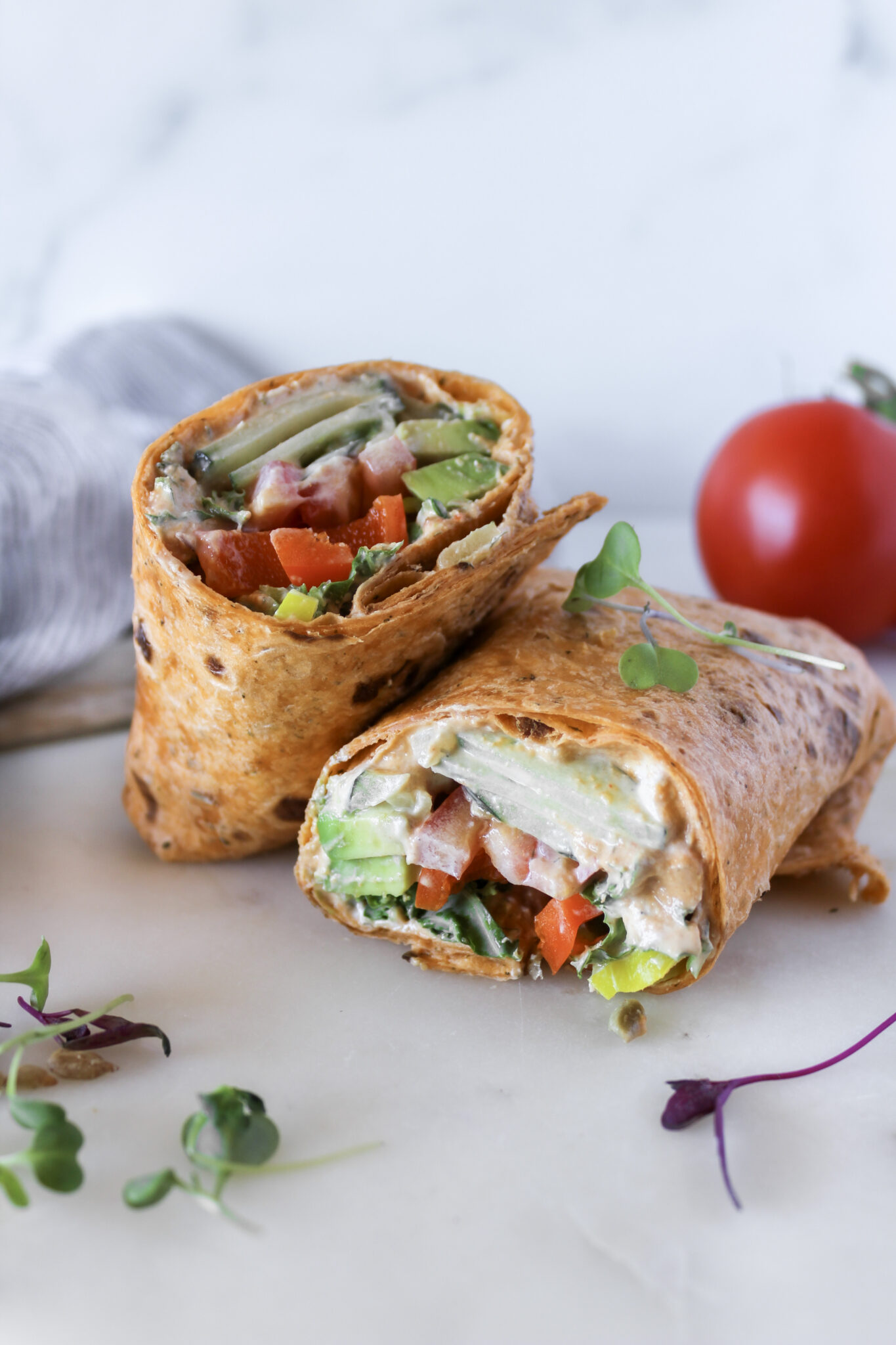 veggie wraps - carneliancooks.com